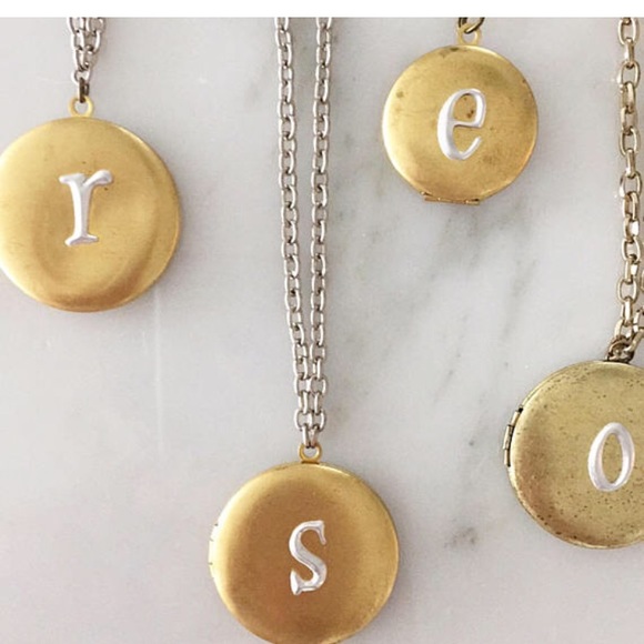 lmp | Jewelry | Vintage Initial Locket Az Pick Your Letter | Poshmark